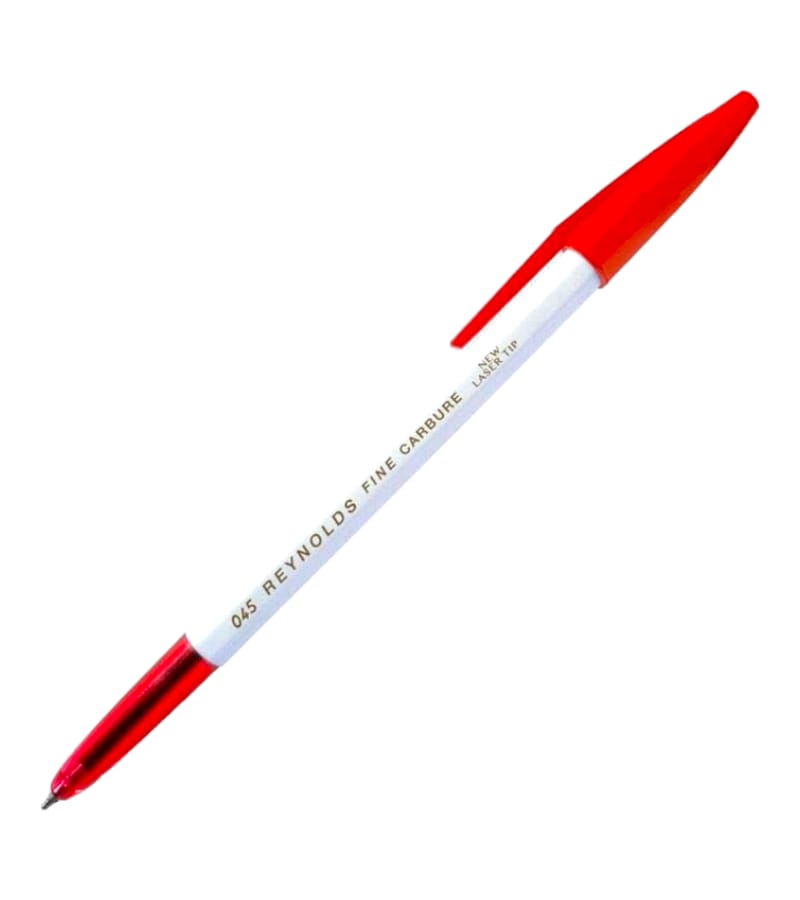 Reynolds 045 Fine Carbure Red Ink Ball Pen - Set of 5 | Buy Online at ...